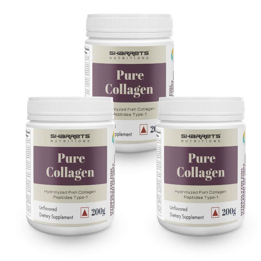 Buy SHARRETS PURE COLLAGEN TYPE 1 POWDER, UNFLAVORED - HYDROLYZED FISH ...
