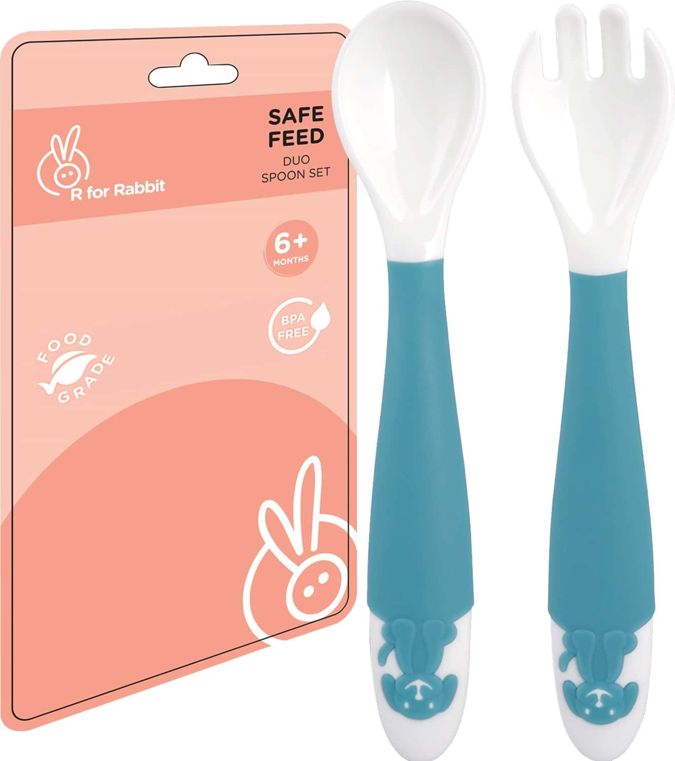 Buy R FOR RABBIT SAFE FEED SILICON SPOON LAKE BLUE & BLUE Online & Get ...