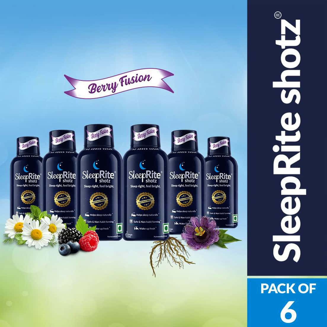 Buy SLEEPRITE SHOTZ BERRYFUSION (PACK OF 6) Online & Get Upto 60% OFF ...