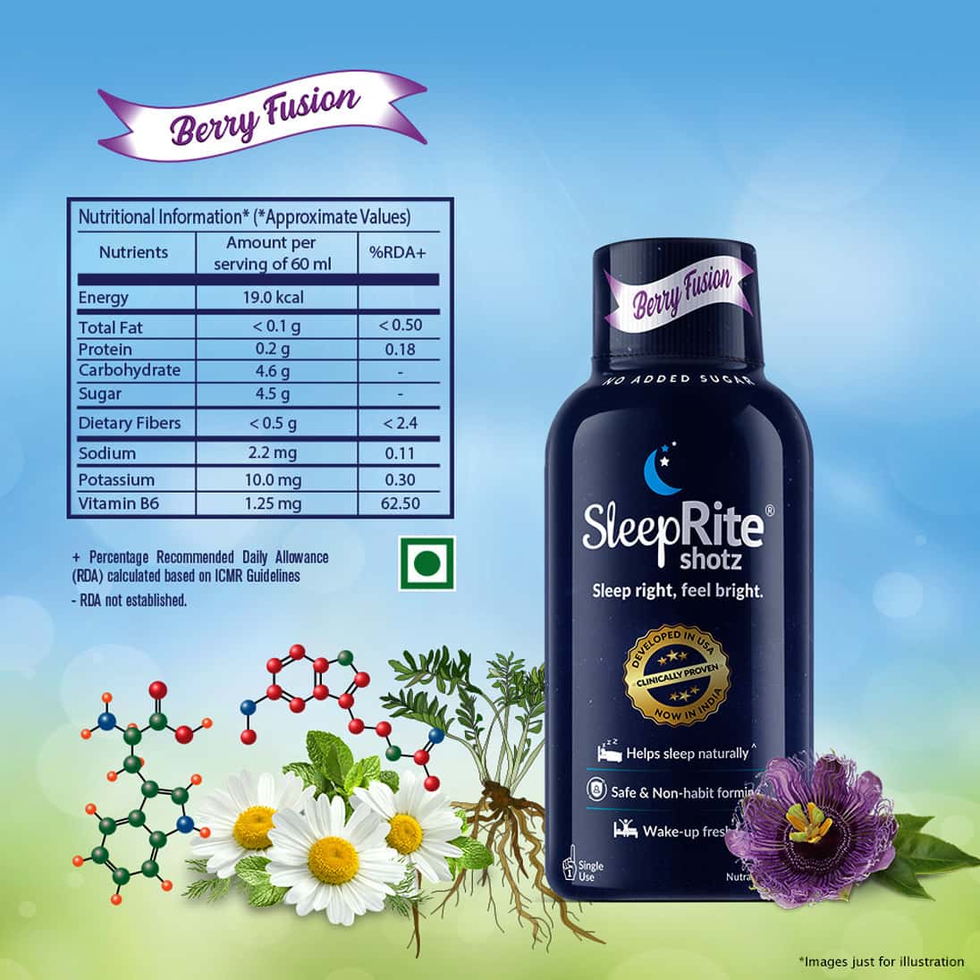 Buy SLEEPRITE SHOTZ BERRYFUSION (PACK OF 6) Online & Get Upto 60% OFF ...