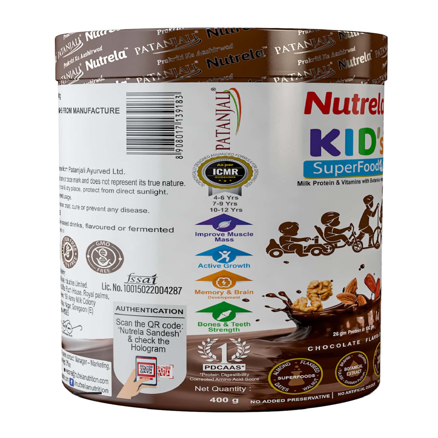 Buy NUTRELA KIDS SUPER FOOD - BALANCED NUTRITION DRINK SUPPLEMENT 400GM ...
