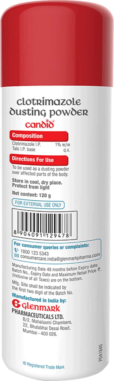 Buy CANDID DUSTING POWDER - 120 GM Online & Get Upto 60% OFF at PharmEasy