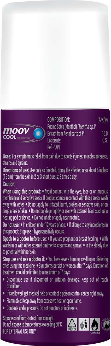 Buy MOOV COOL BOTTLE OF 15GM SPRAY Online & Get Upto 60% OFF at PharmEasy