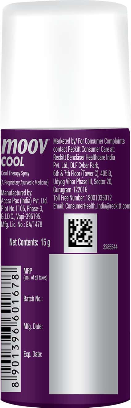 Buy MOOV COOL BOTTLE OF 15GM SPRAY Online & Get Upto 60% OFF at PharmEasy