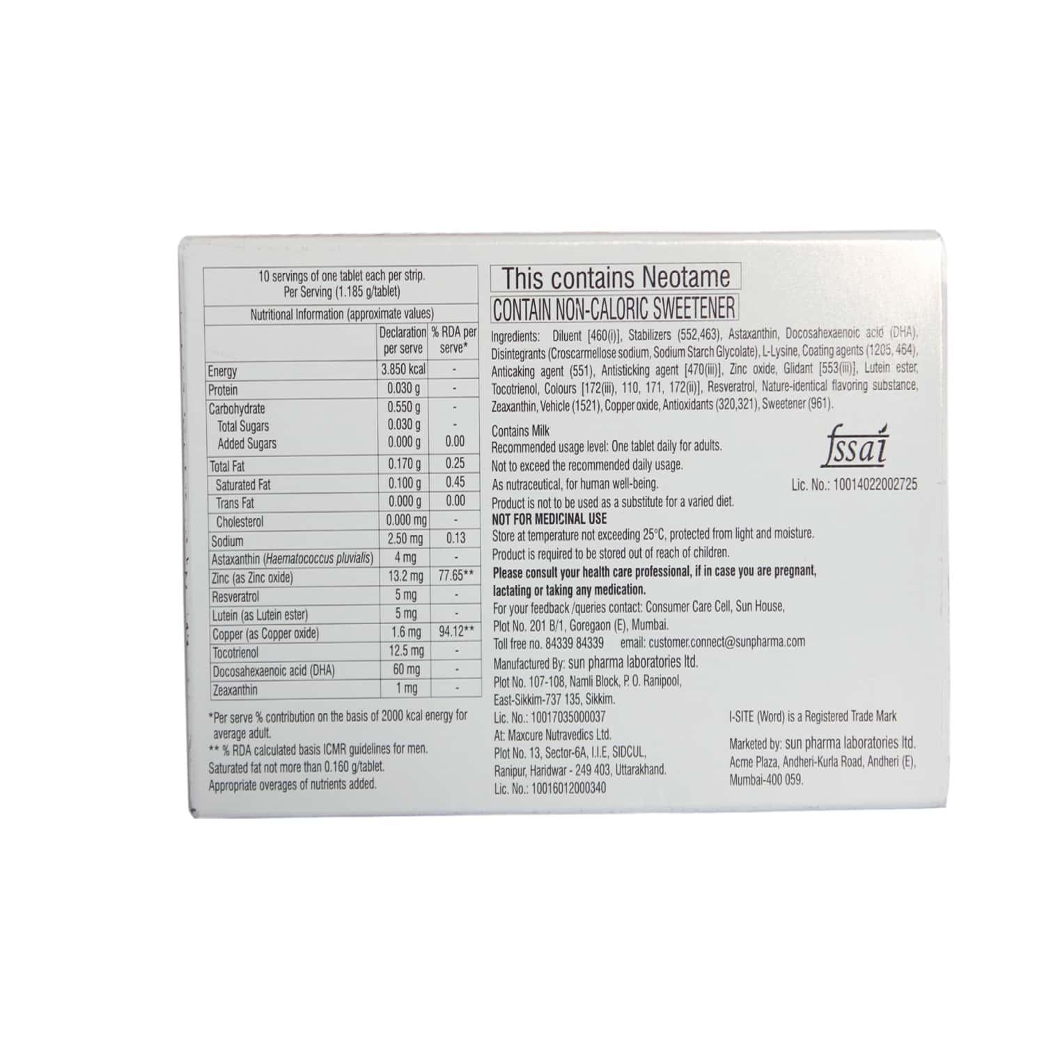 Buy NEW I SITE PLUS STRIP OF 10 TABLETS Online & Get Upto 60% OFF at ...