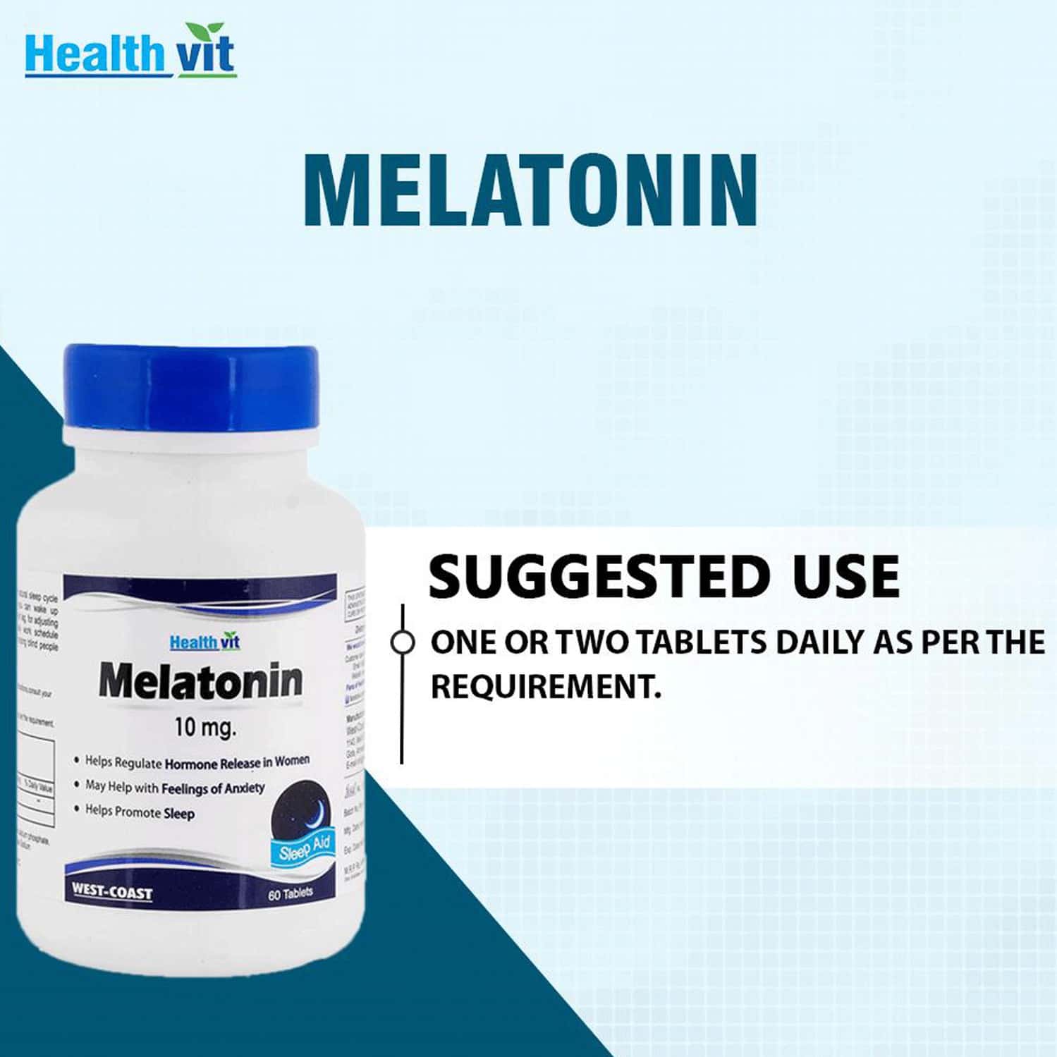 Buy HEALTHVIT MELATONIN 10MG ADVANCED SLEEP SUPPORT STRAWBERRY FLAVORED ...