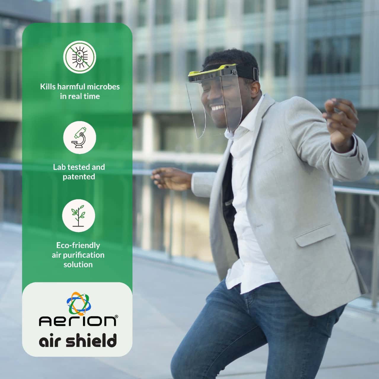 Buy AERION AIR SHIELD, BATTERY POWERED WEARABLE AIR PURIFIER, ECO ...