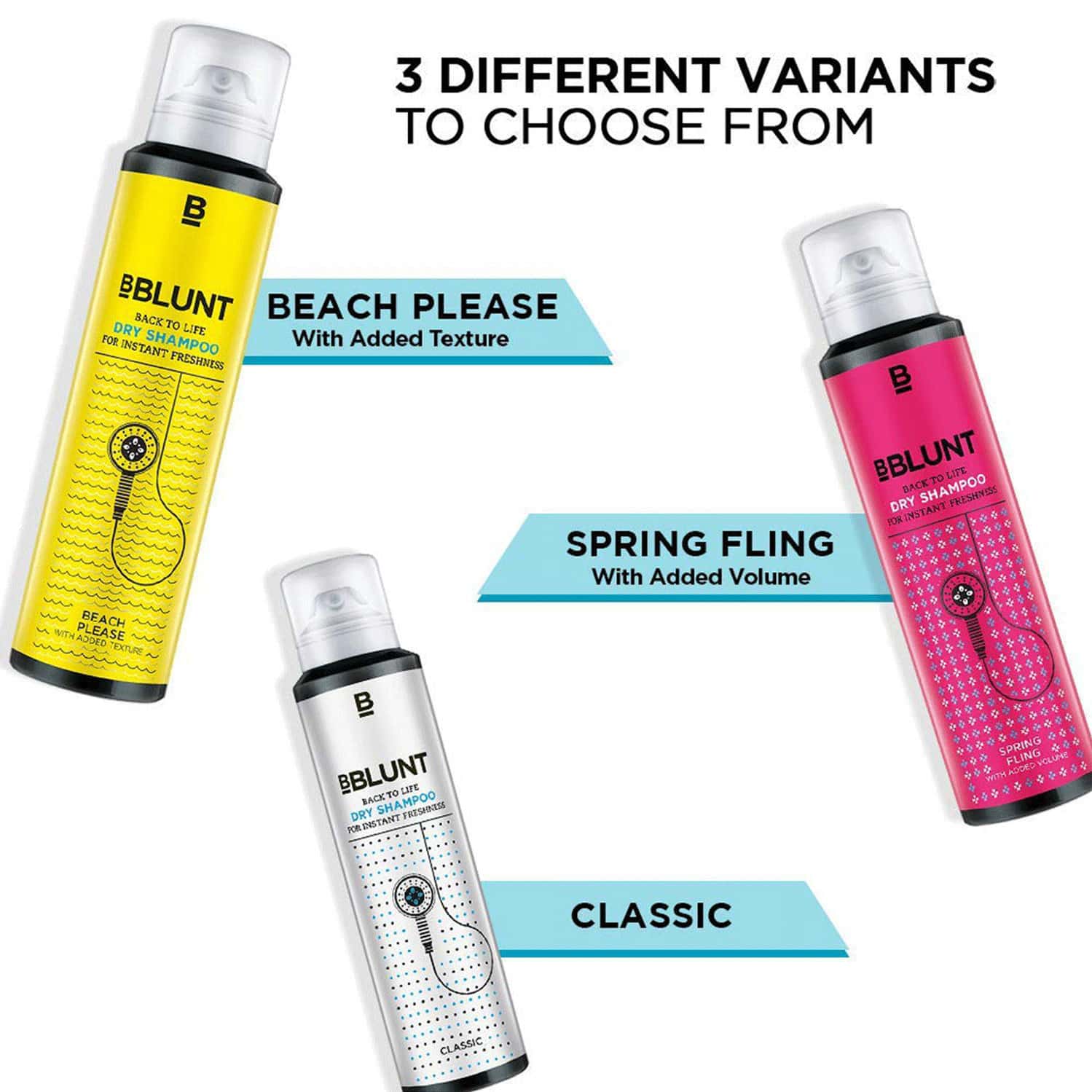 Buy BBLUNT BACK TO LIFE DRY SHAMPOO CLASSIC (125ML) FOR WATERLESS WASH ...