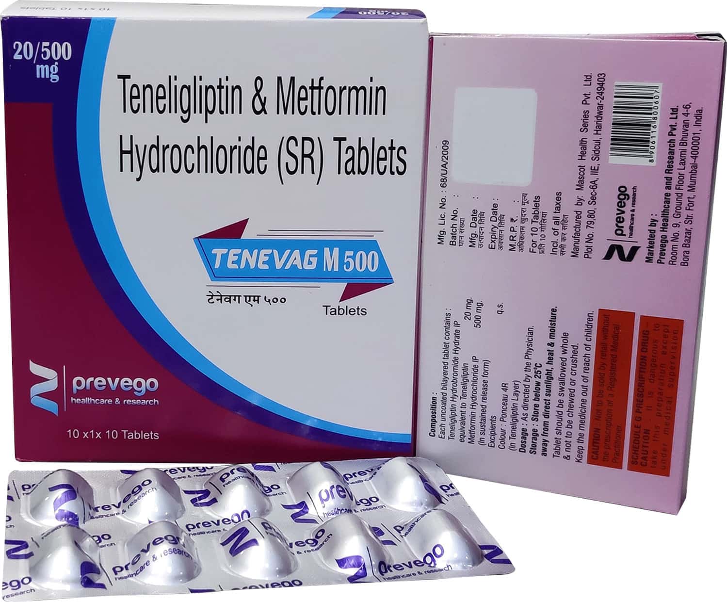 Buy Tenevag M 500mg Strip Of 10 Tablets Online at Flat 15% OFF | PharmEasy