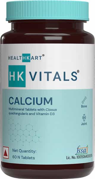 Buy HEALTHKART CALCIUM TABLETS FOR MEN & WOMEN WITH VITAMIN D3 FOR ...