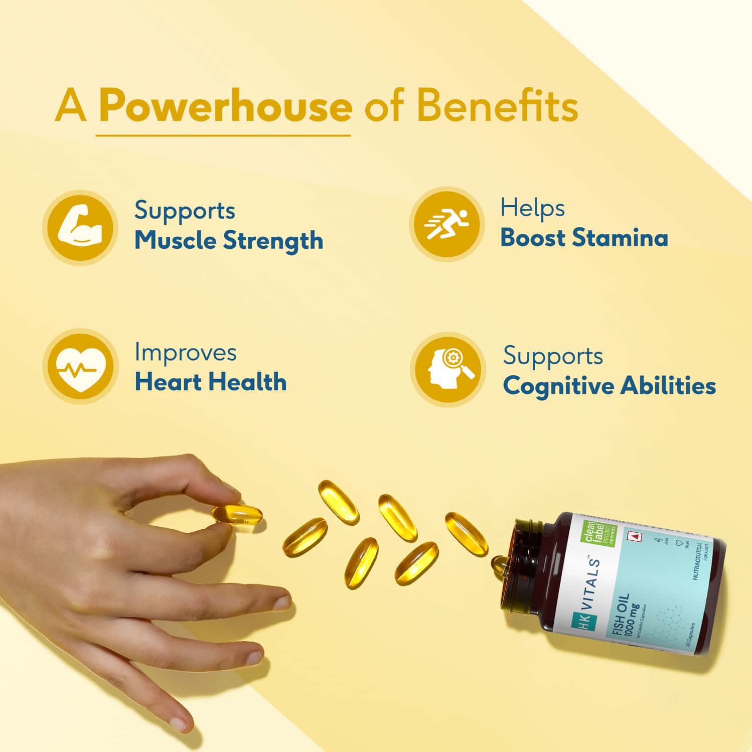 Buy HEALTHKART HK VITALS FISH OIL CAPSULE|MEN & WOMEN|1000MG OMEGA 3 ...