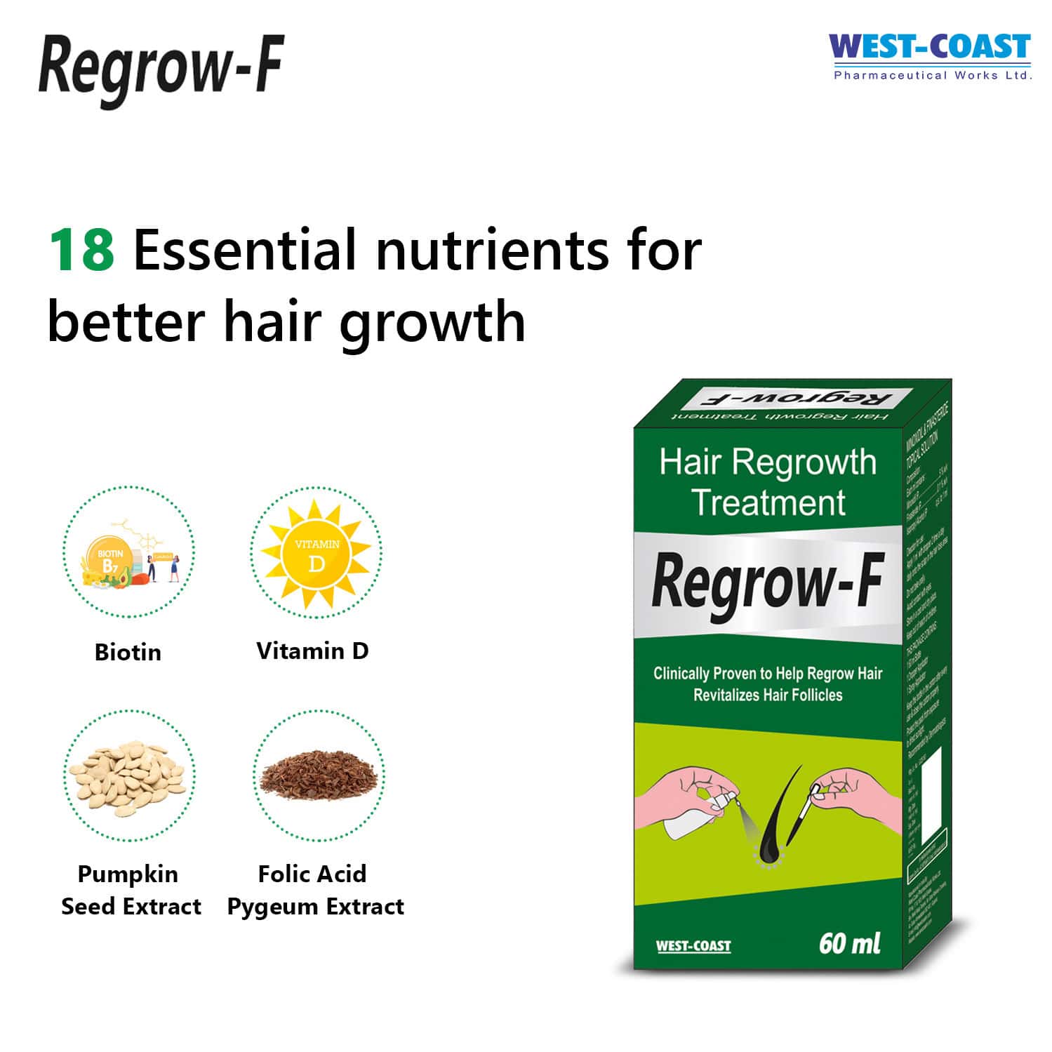 Buy WEST COAST REGROW F TOPICAL SOLUTION Online & Get Upto 60% OFF at ...