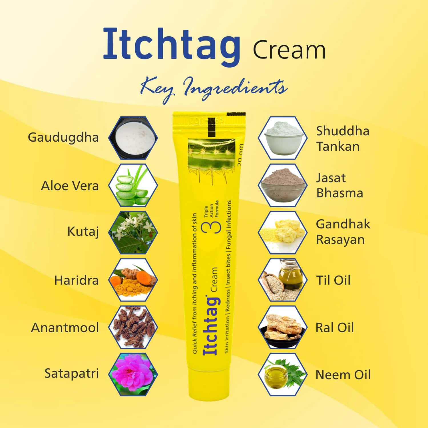 Buy ITCHTAG CREAM 20 GM | MULTI-PURPOSE CREAM FOR RASHES, ITCHY & SORE ...