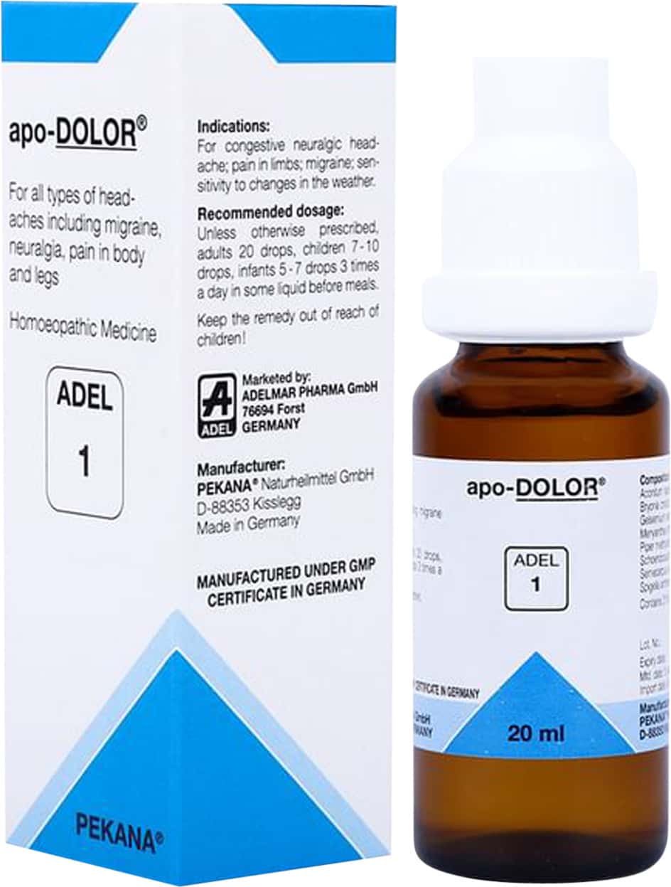 Buy ADEL 1 APO DOLOR DROPS 20 ML Online & Get Upto 60% OFF at PharmEasy