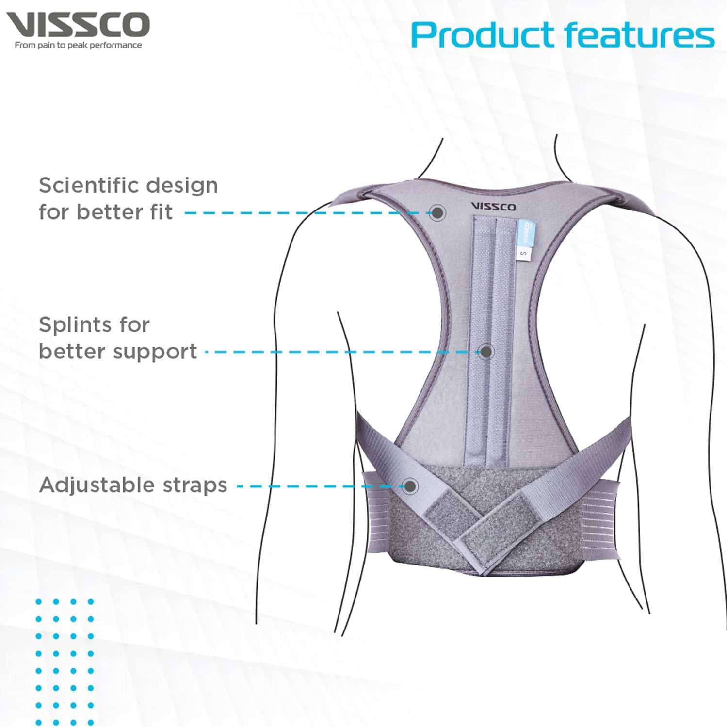 Buy VISSCO POSTURE AID (MODERATE SUPPORT) | IDEAL AID TO CORRECT ...