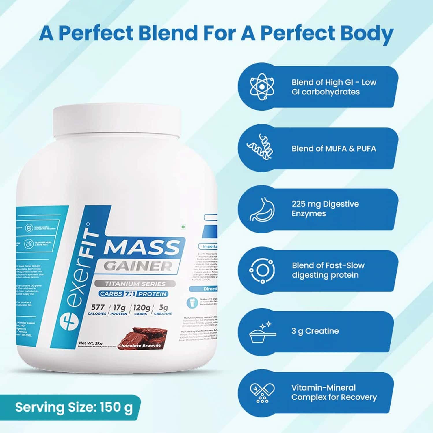 Buy INLIFE MUSCLE MASS GAINER WITH WHEY PROTEIN POWDER BODY BUILDING ...