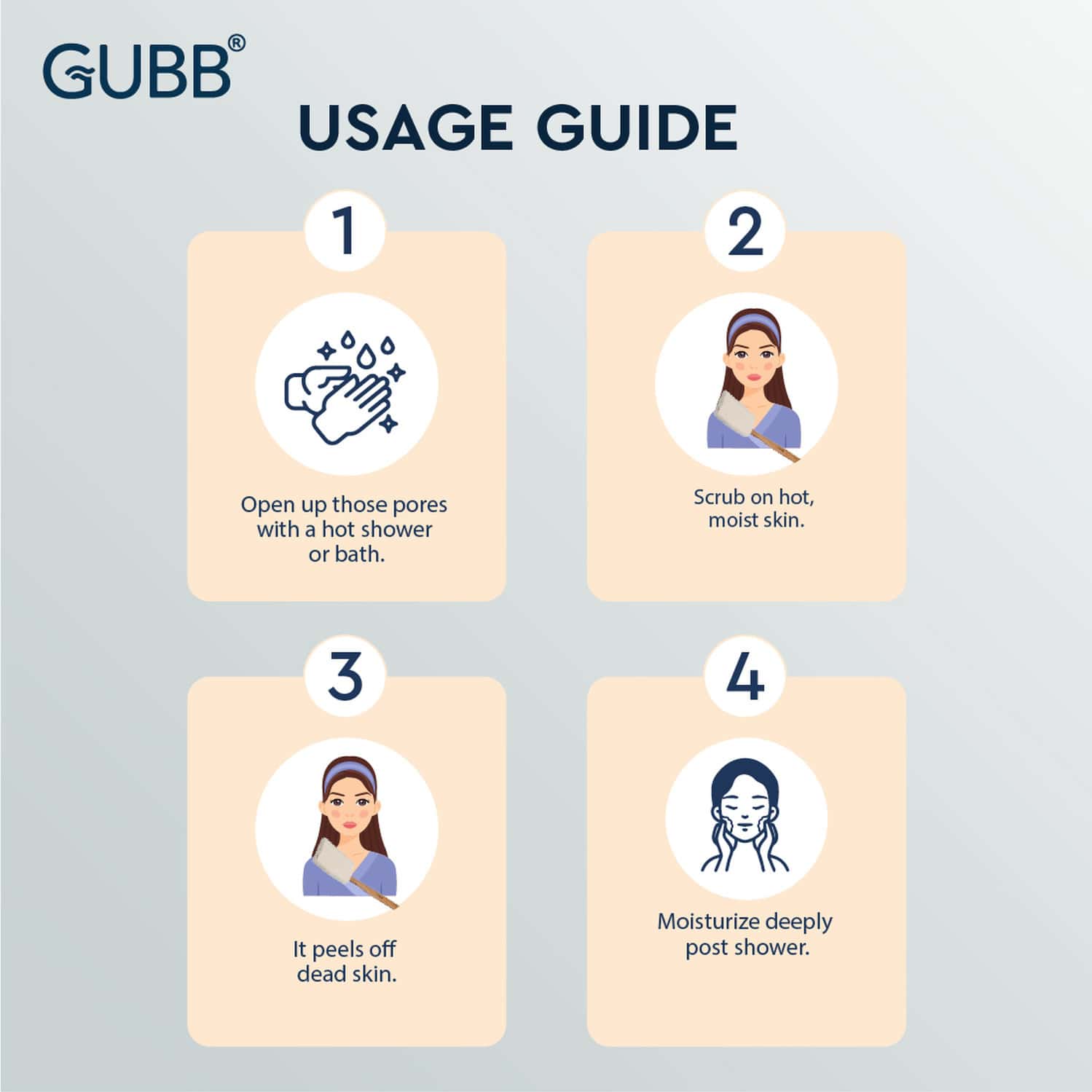 Buy GUBB NATURAL LOOFAH BRUSH WITH DETACHABLE HANDLE Online & Get Upto ...