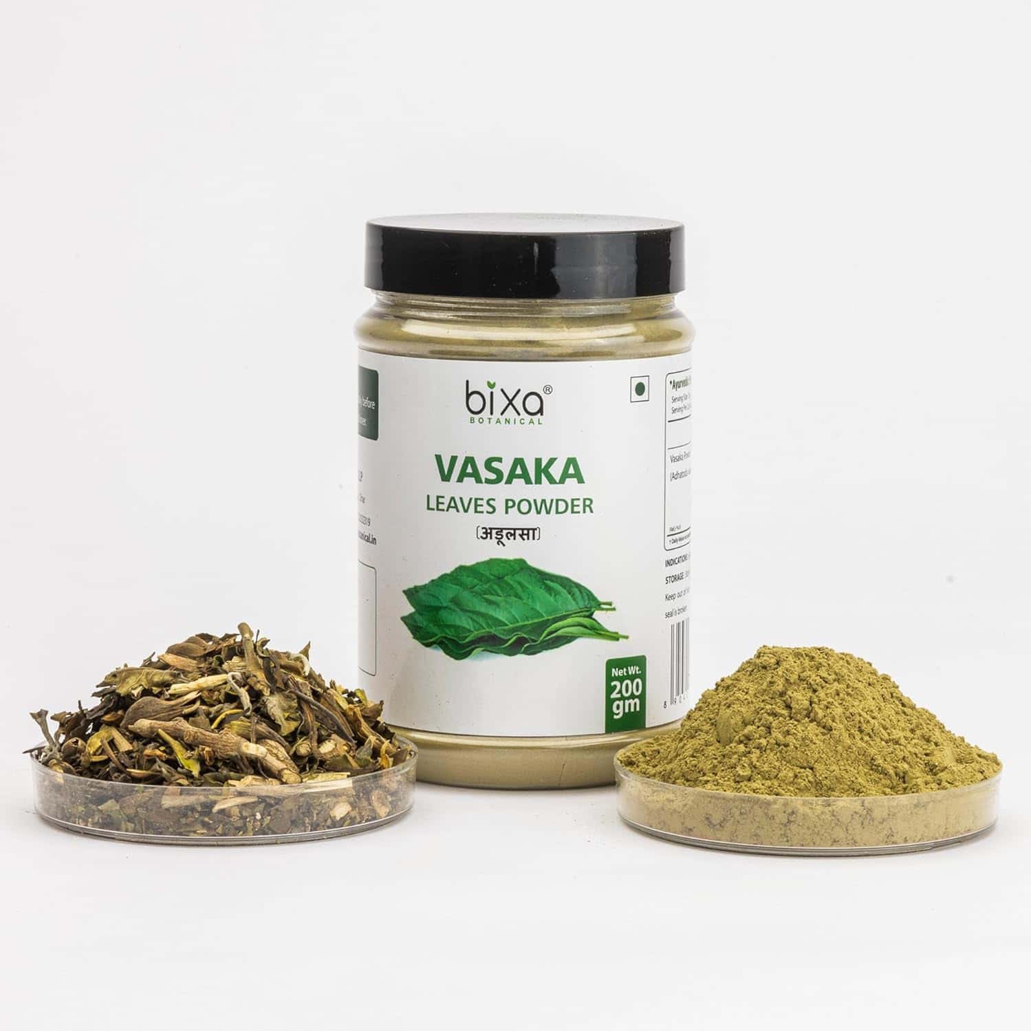 Buy BIXA BOTANICAL VASAKA LEAF POWDER (ADALODAKAM) SUPPORTS RESPIRATORY ...