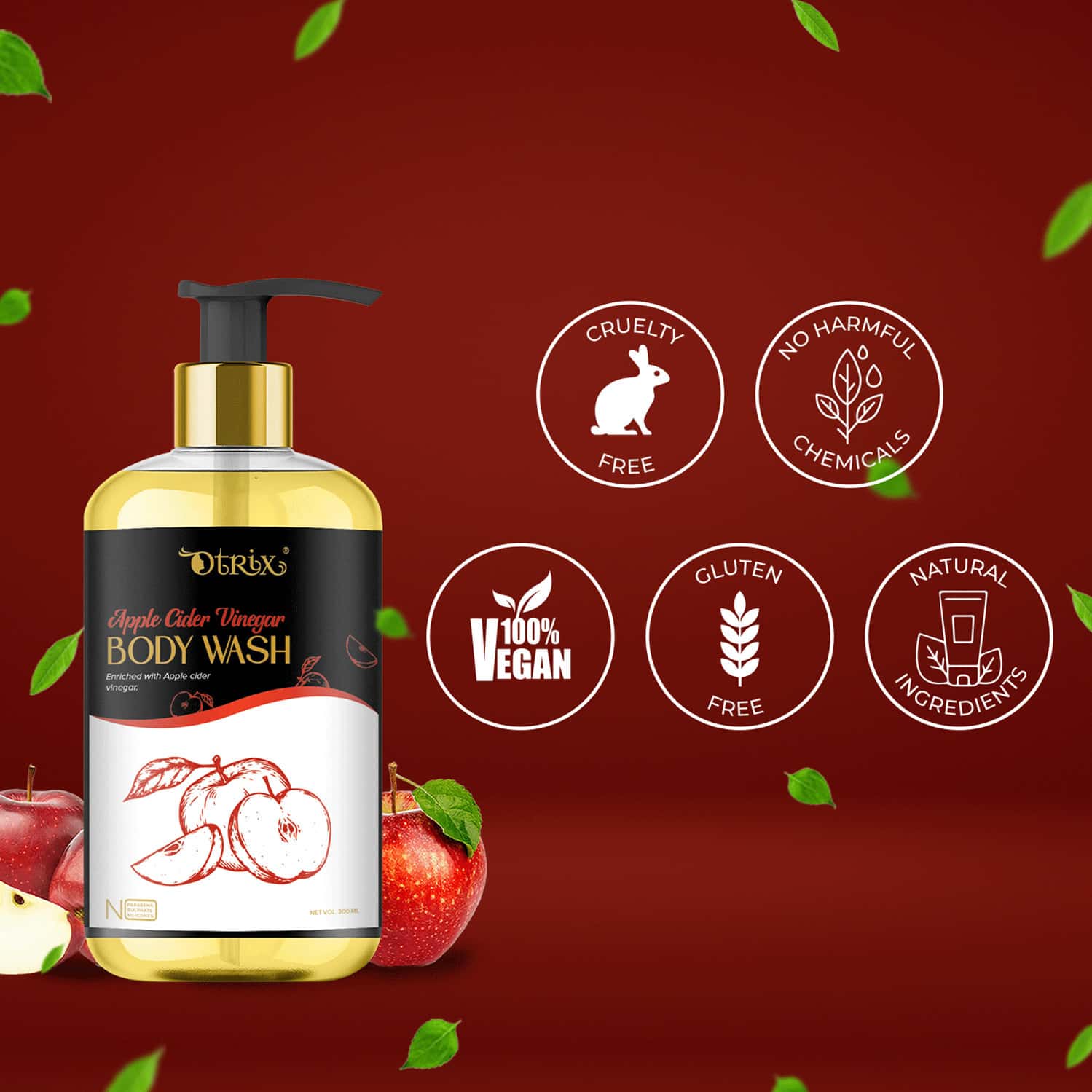 Buy OTRIX APPLE CIDER VINEGAR BODY WASH Online & Get Upto 60% OFF at ...