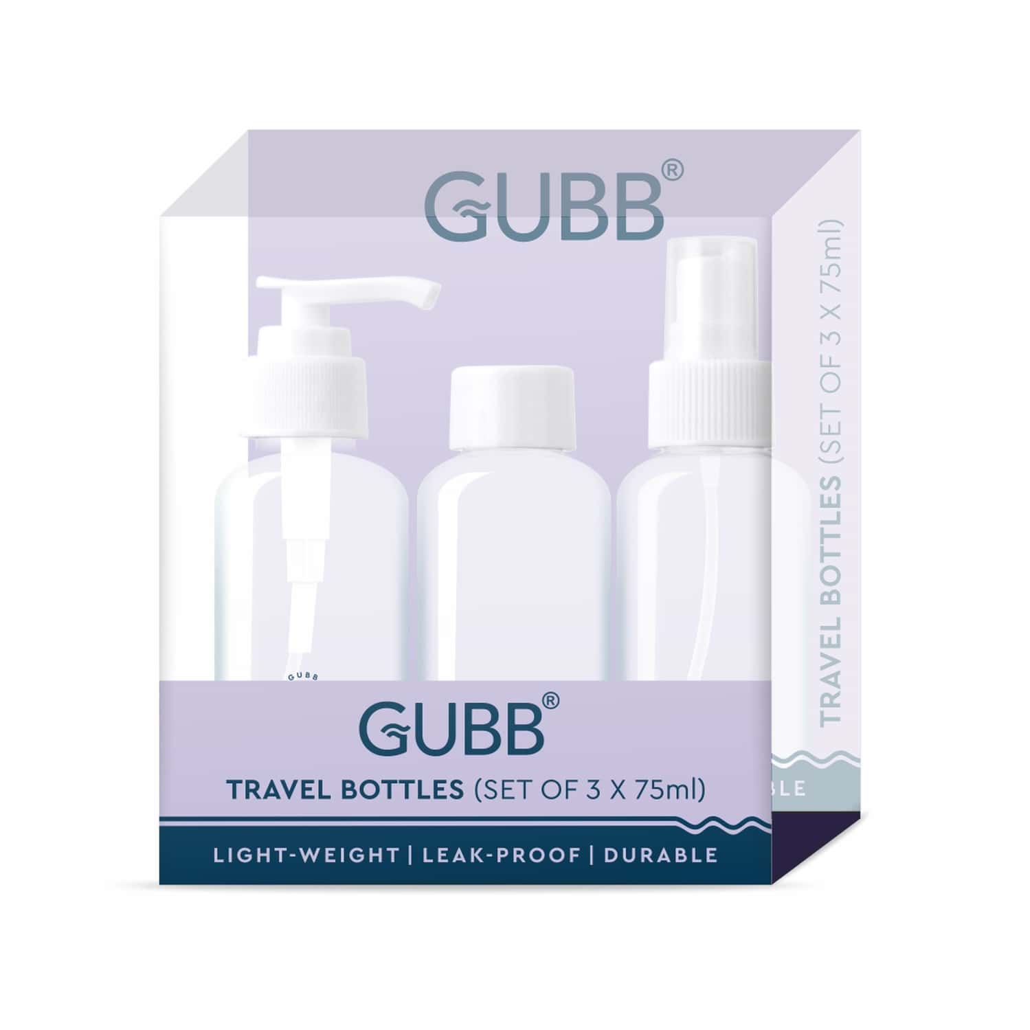 Buy GUBB TRAVEL BOTTLES SET Online & Get Upto 60% OFF at PharmEasy