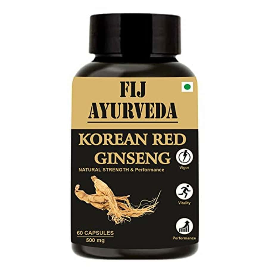 Buy FIJ AYURVEDA KOREAN GINSENG ROOT EXTRACT DIETARY SUPPLEMENT - 60 ...