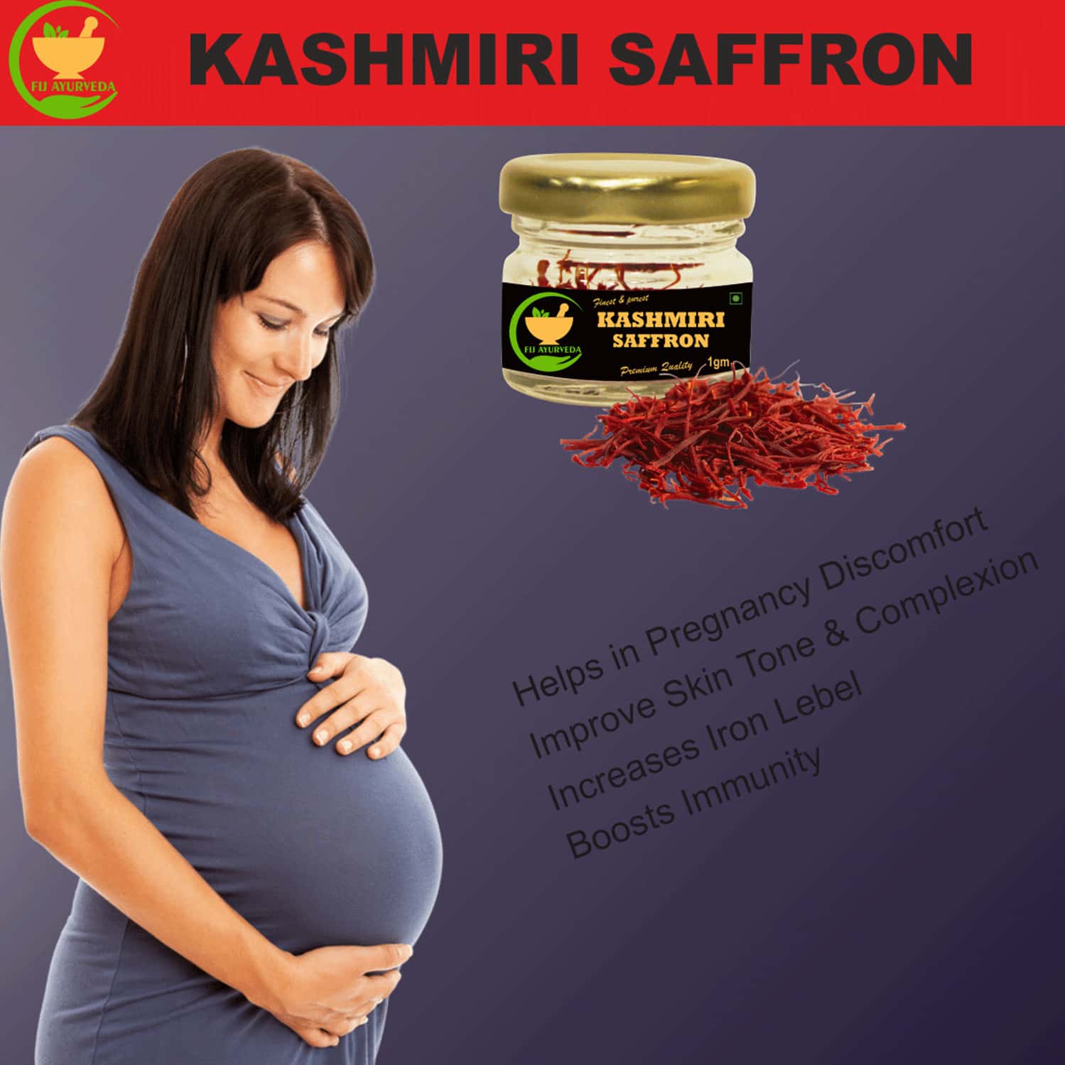 Buy FIJ AYURVEDA A++ GRADE PURE KASHMIRI SAFFRON THREADS |ORIGINAL ...