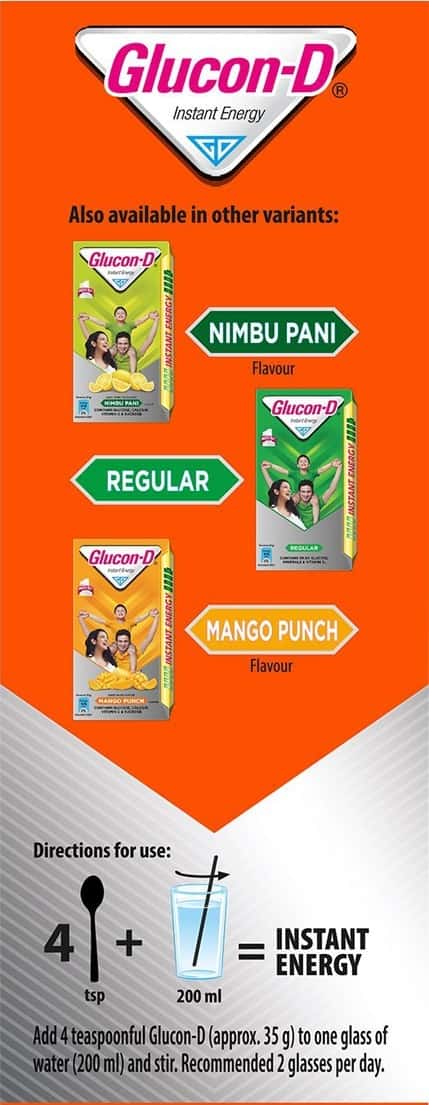 Buy GLUCON D TANGY ORANGE INSTANT ENERGY POWDER BOX OF 450 G Online ...