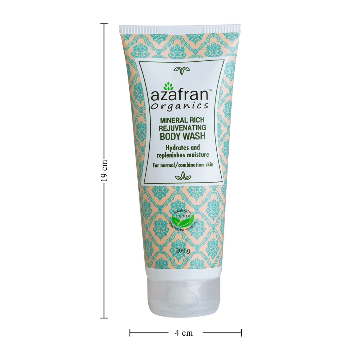 Buy AZAFRAN ORGANIC MINERAL RICH REJUVENATING BODY WASH -200GM Online ...
