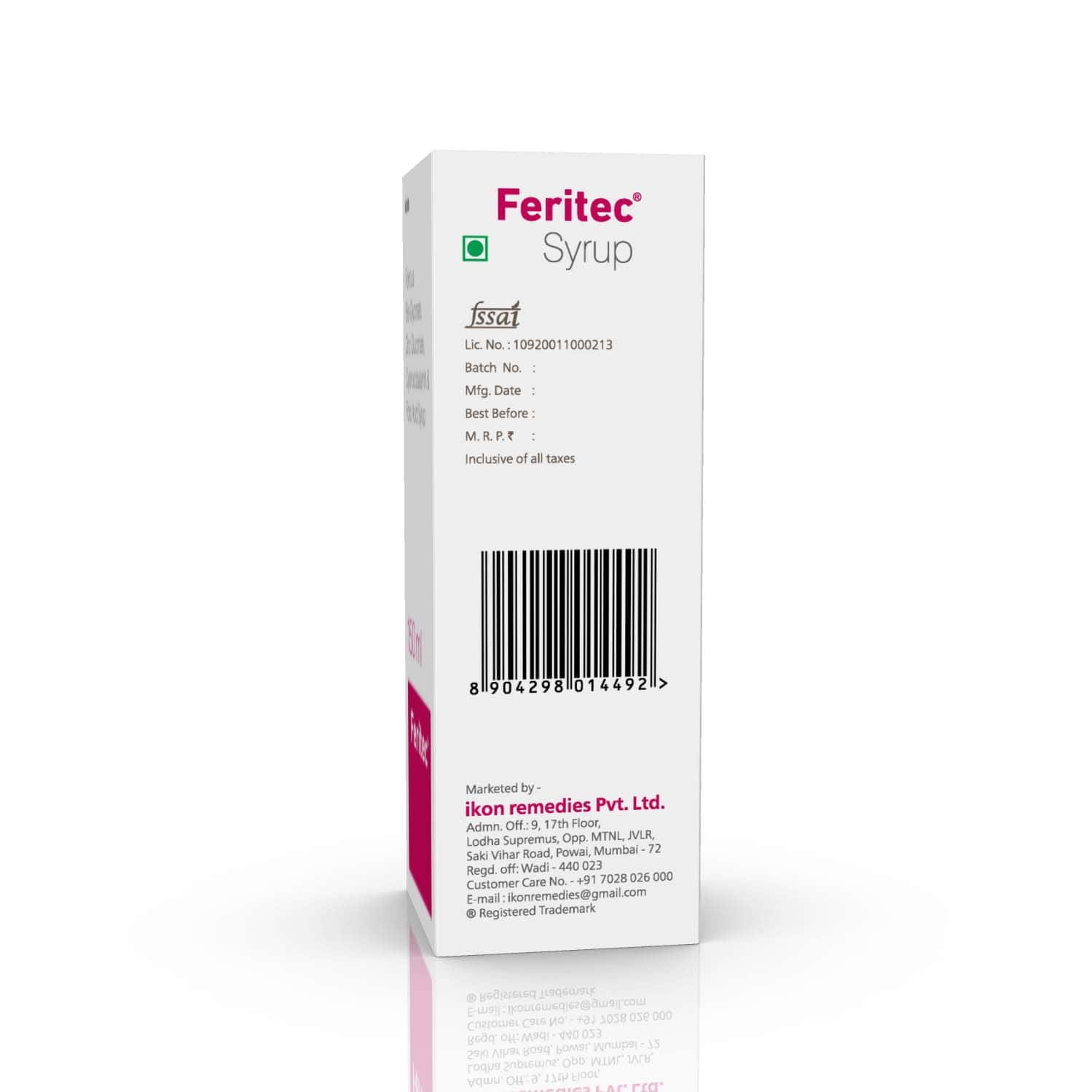 Buy FERITEC SYRUP Online & Get Upto 60% OFF at PharmEasy
