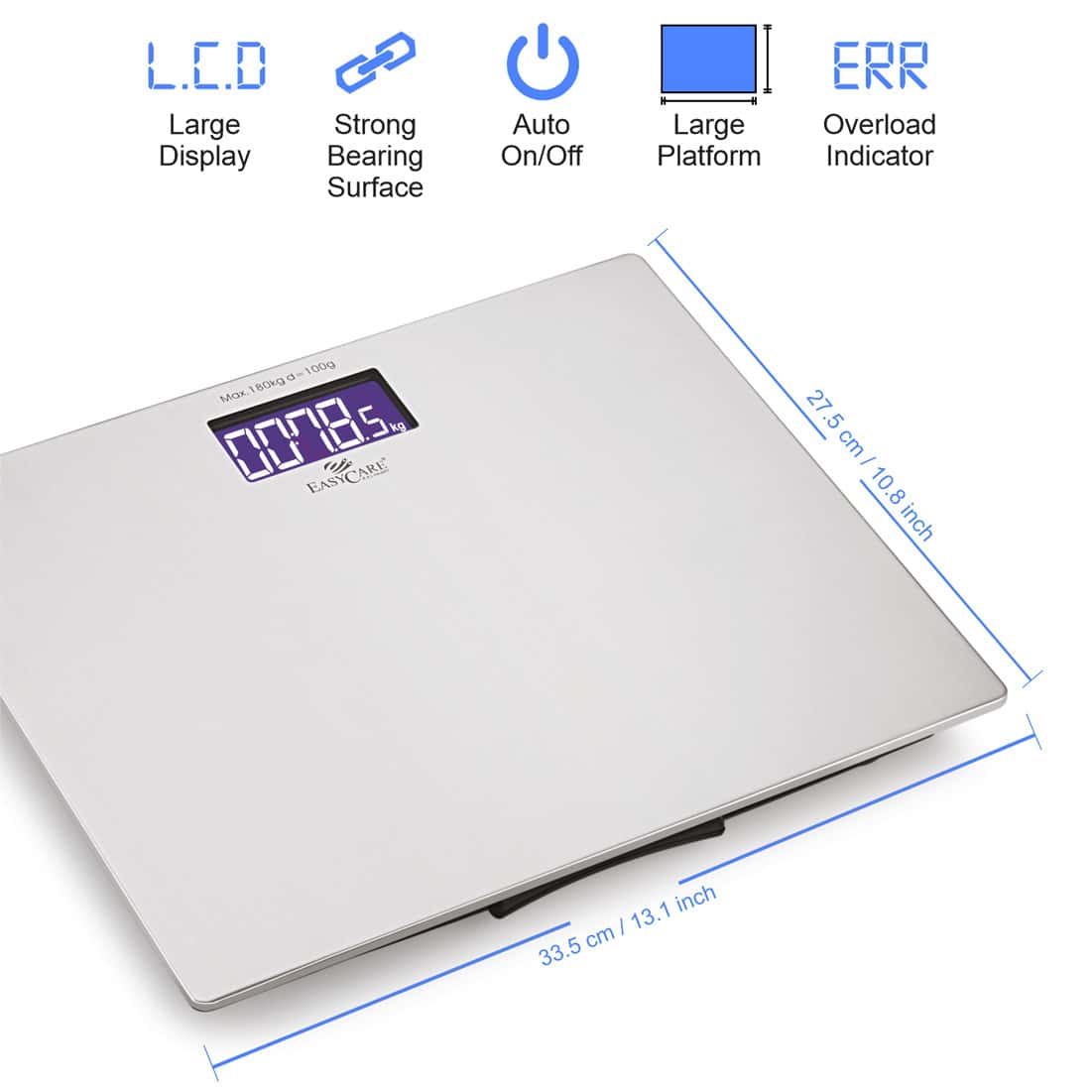 Buy EASYCARE CAPACITY 180KGS STAINLESS STEEL ELECTRONIC WEIGHING SCALE ...