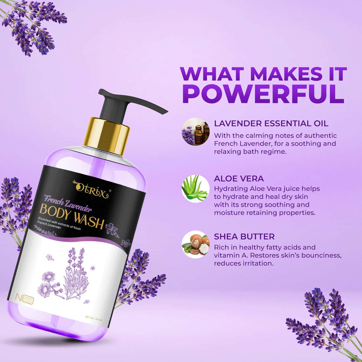 Buy OTRIX FRENCH LAVENDER BODY WASH Online & Get Upto 60% OFF at PharmEasy