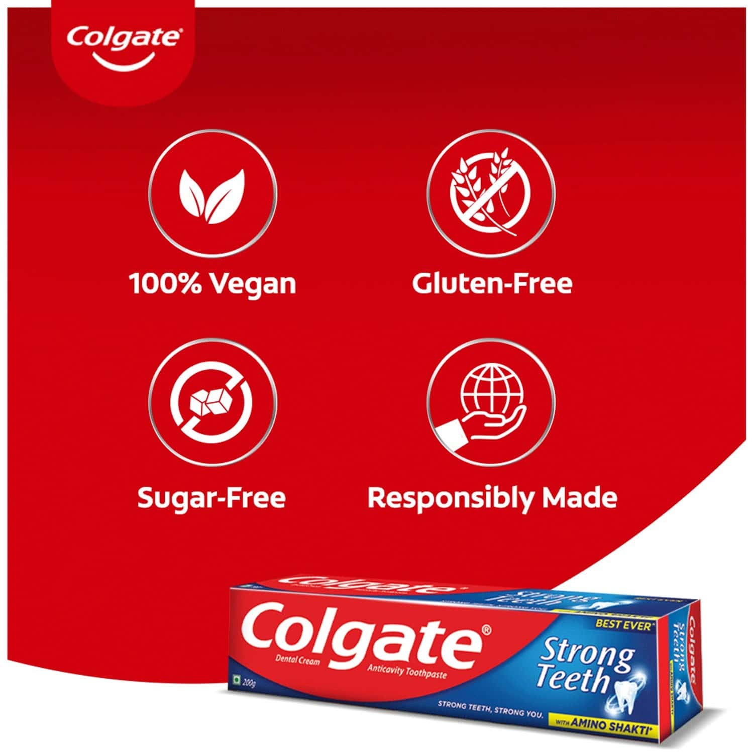 Buy COLGATE STRONG TEETH TOOTHPASTE ANTICAVITY TOOTHPASTE WITH AMINO ...
