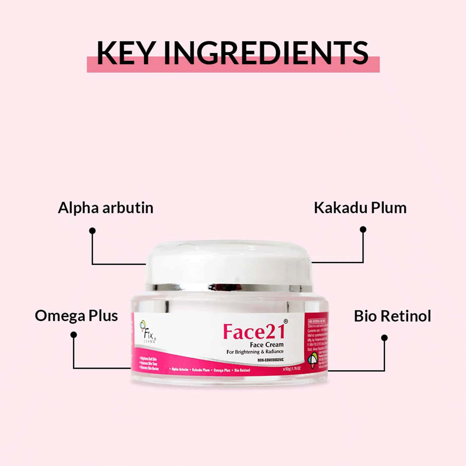 Buy FIXDERMA FACE 21 CREAM 50G Online & Get Upto 60% OFF at PharmEasy