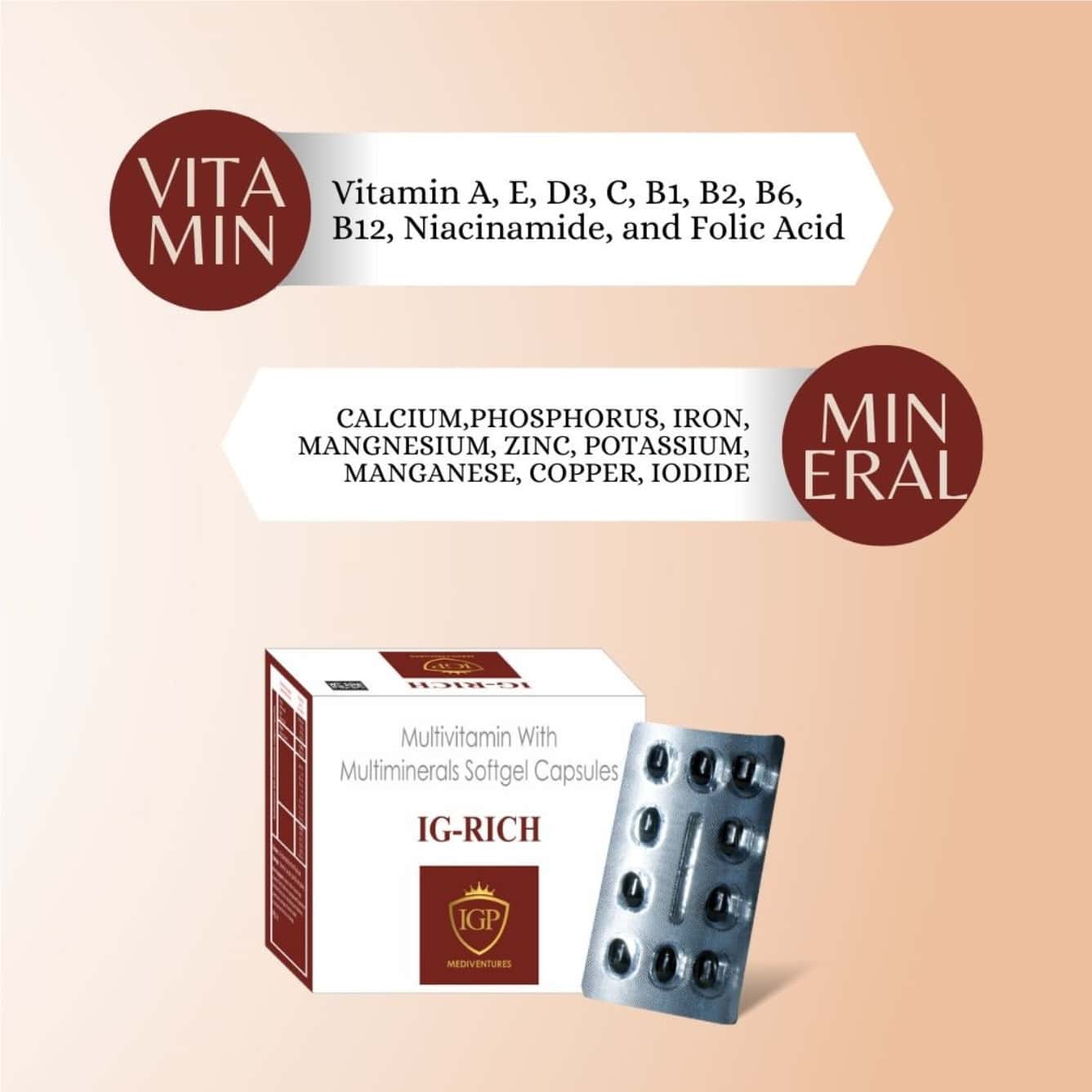 Buy IG-RICH MULTIVITAMIN AND MULTIMINERAL CAPSULES (30 CAPSULES) Online ...