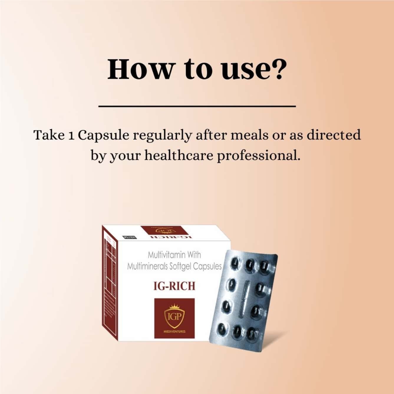 Buy IG-RICH MULTIVITAMIN AND MULTIMINERAL CAPSULES (30 CAPSULES) Online ...