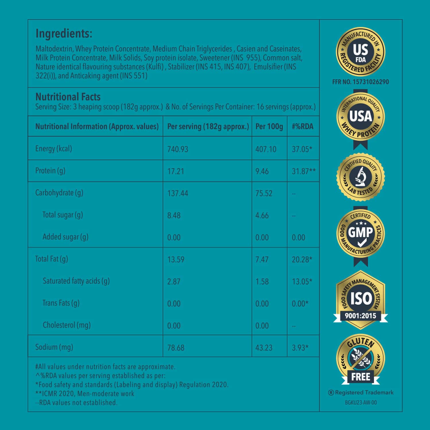 Buy PROATHLIX MONSTER BULK GAINER (KULFI) 3 KG Online & Get Upto 60% ...