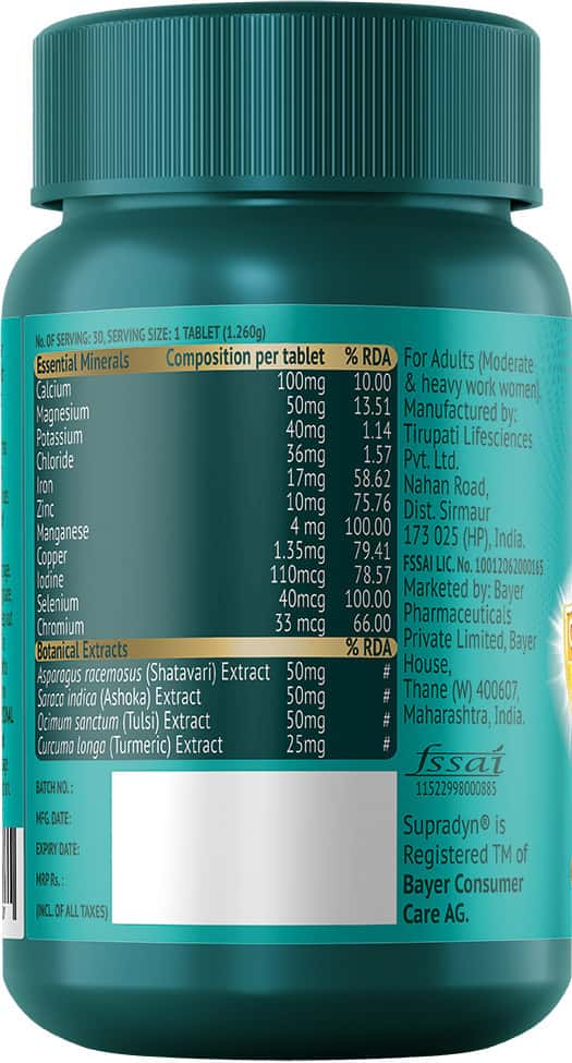 Buy SUPRADYN IMMUNO+ MULTIVITAMIN NATURAL IMMUNITY BOOSTER WITH VIT C ...