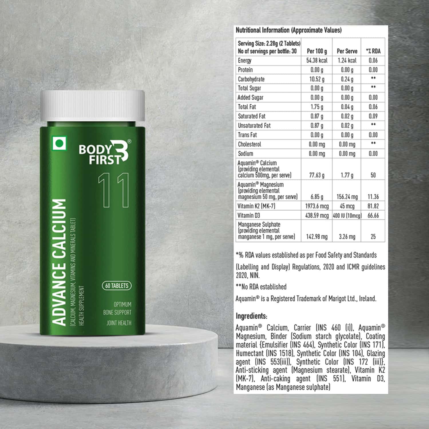 Buy BODYFIRST ADVANCE CALCIUM Online & Get Upto 60% OFF at PharmEasy