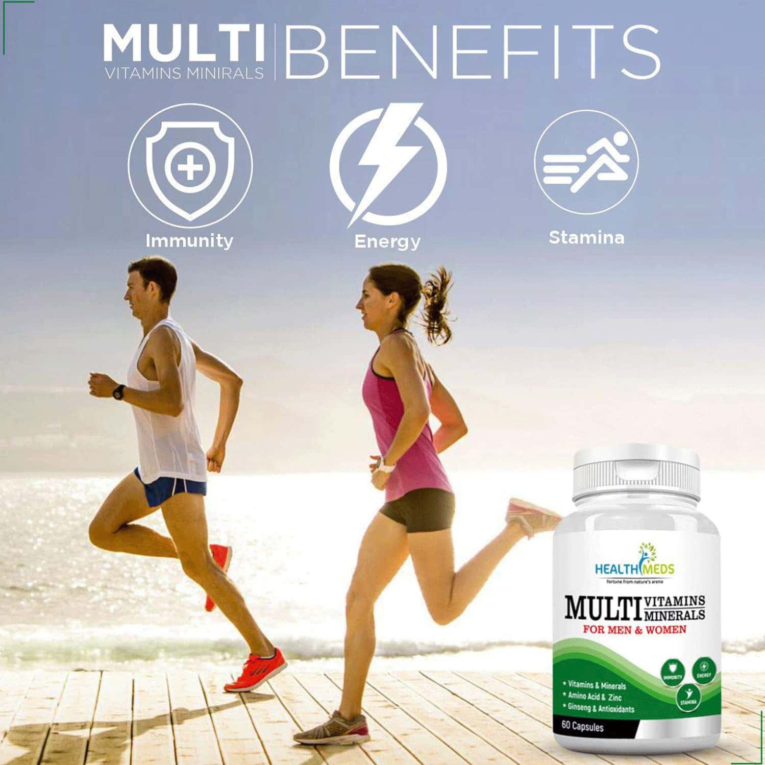 Buy HEALTHMEDS MULTIVITAMIN & MULTIMINERAL WITH 26 NUTRIENTS VITAMINS ...
