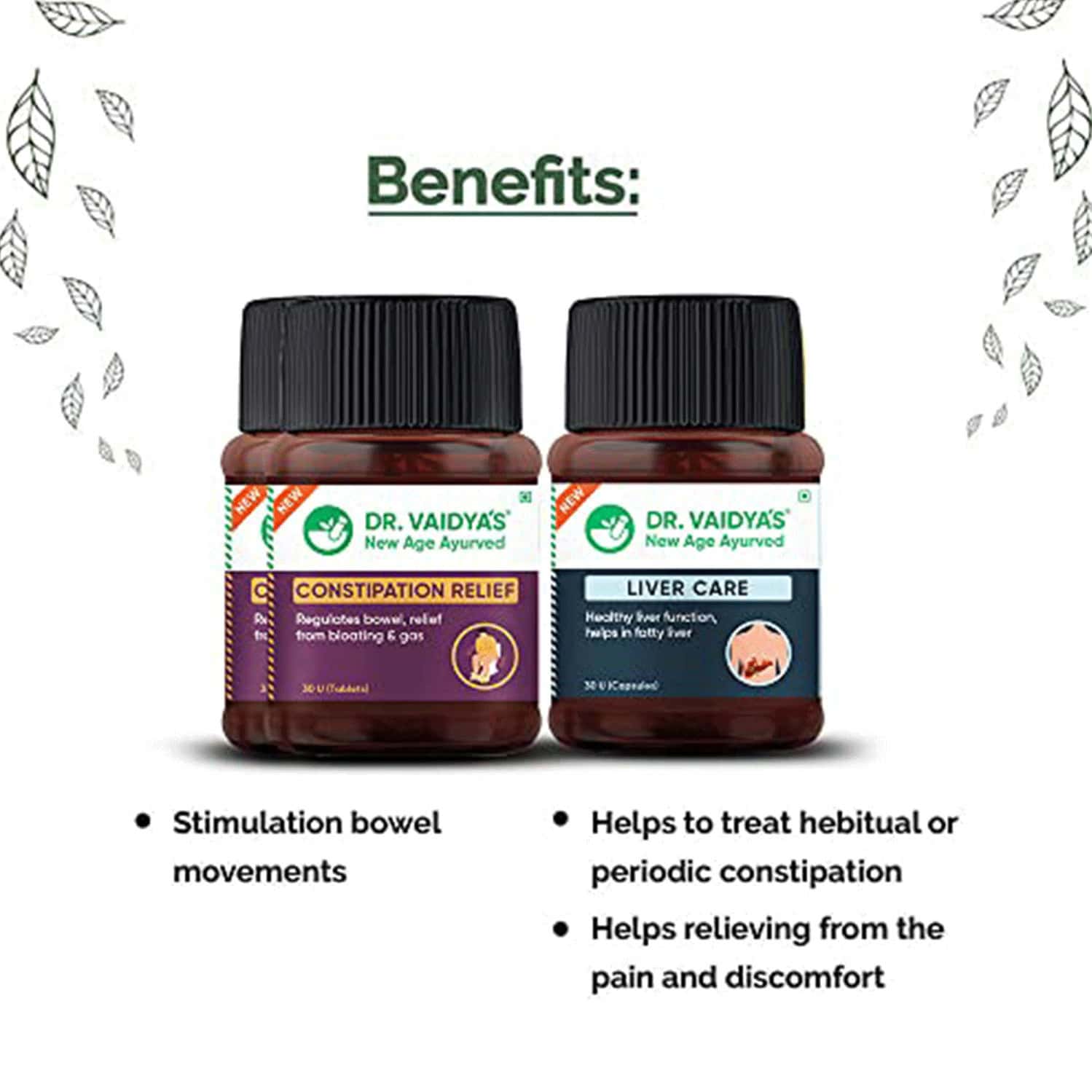 Buy DR. VAIDYA'S CONSTIPATION PACK | CONSTIPATION RELIEF CAPSULES ...