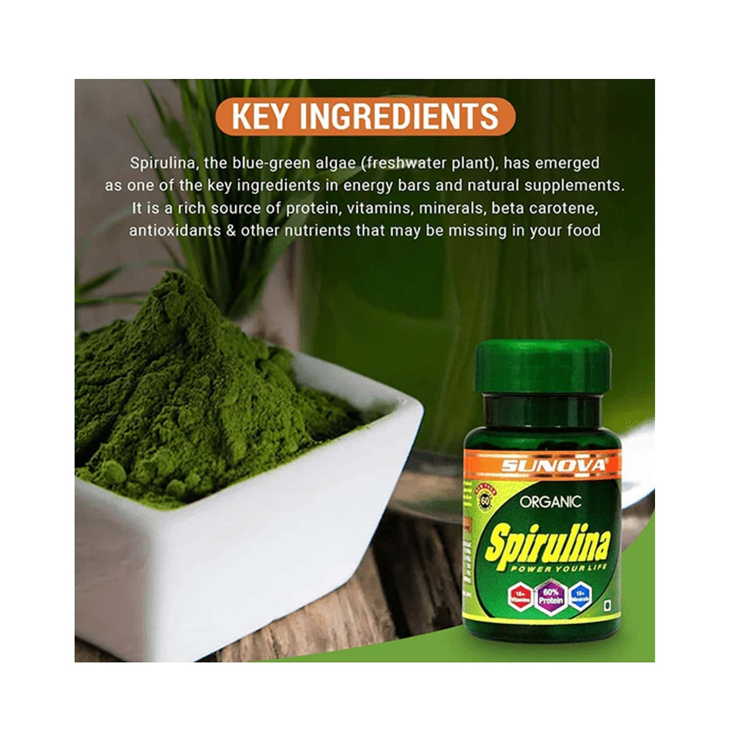 Buy SPIRULINA TABLET 60 Online & Get Upto 60% OFF at PharmEasy