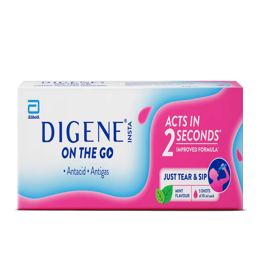 Buy DIGENE GEL ACIDITY & GAS RELIEF - 200ML MINT FLAVOUR SUGAR FREE ...