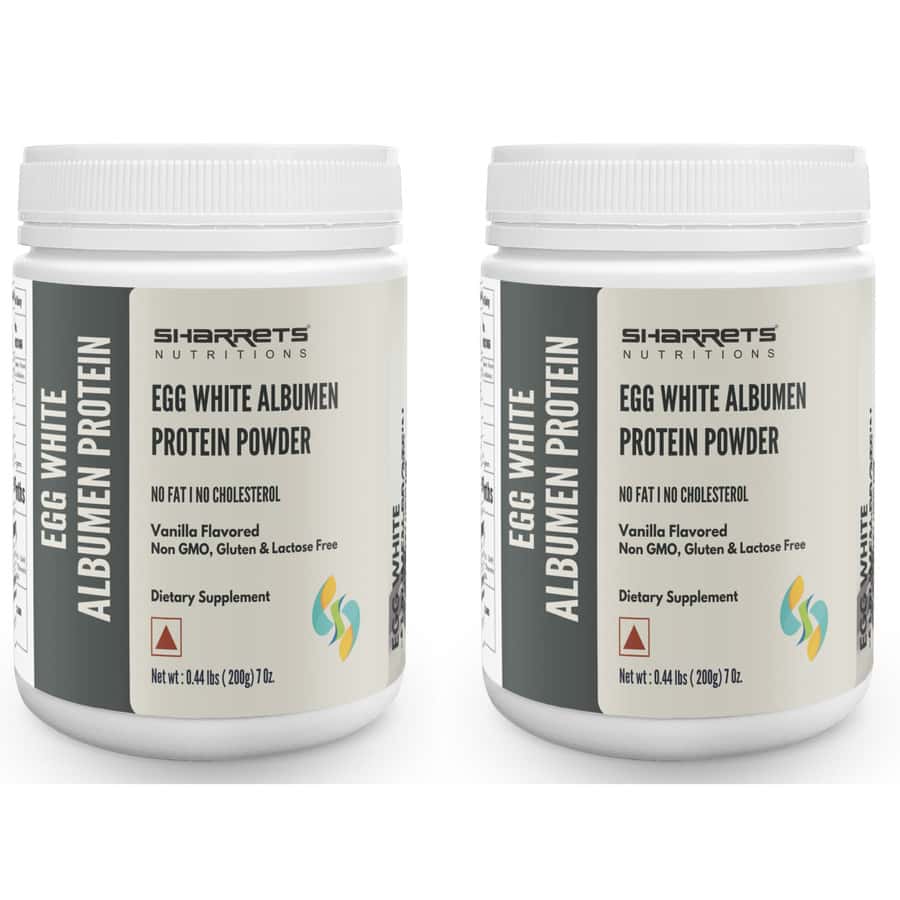 Buy SHARRETS EGG WHITE ALBUMEN PROTEIN POWDER - VANILLA, LACTOSE FREE ...