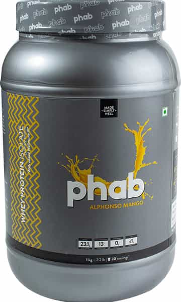 Buy PHAB 100% WHEY PROTEIN POWDER WITH IMMUNITY BOOSTER & DIGEZYME 1 KG ...