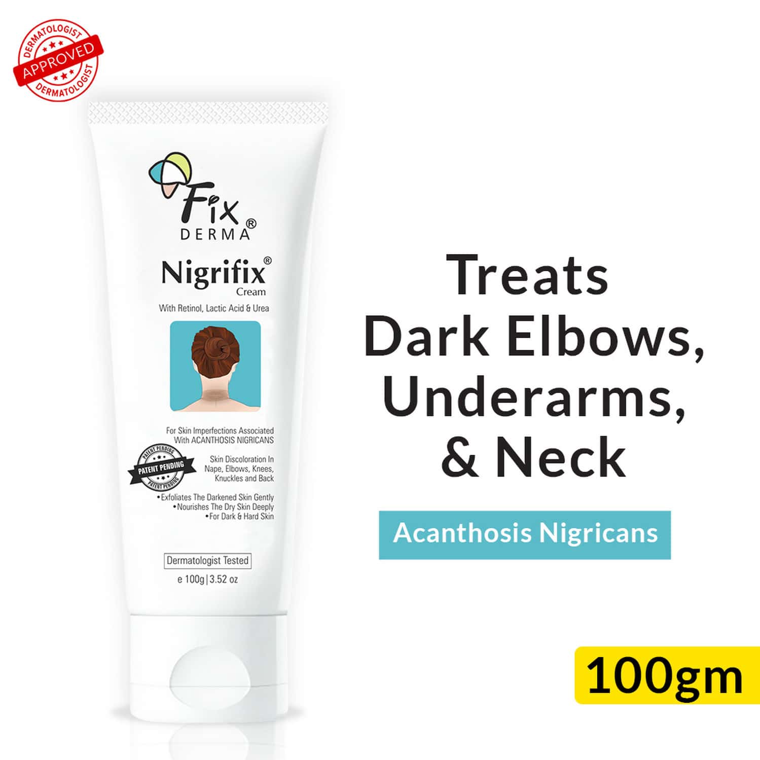 Buy FIXDERMA NIGRIFIX CREAM FOR ACANTHOSIS NIGRICANS FOR DARK NECK ...