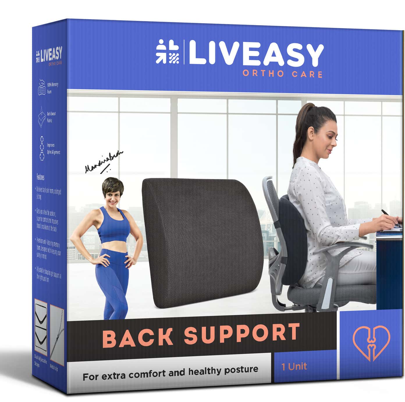 Buy LIVEASY ORTHO CARE BACK SUPPORT S Online & Get Upto 60% OFF at ...