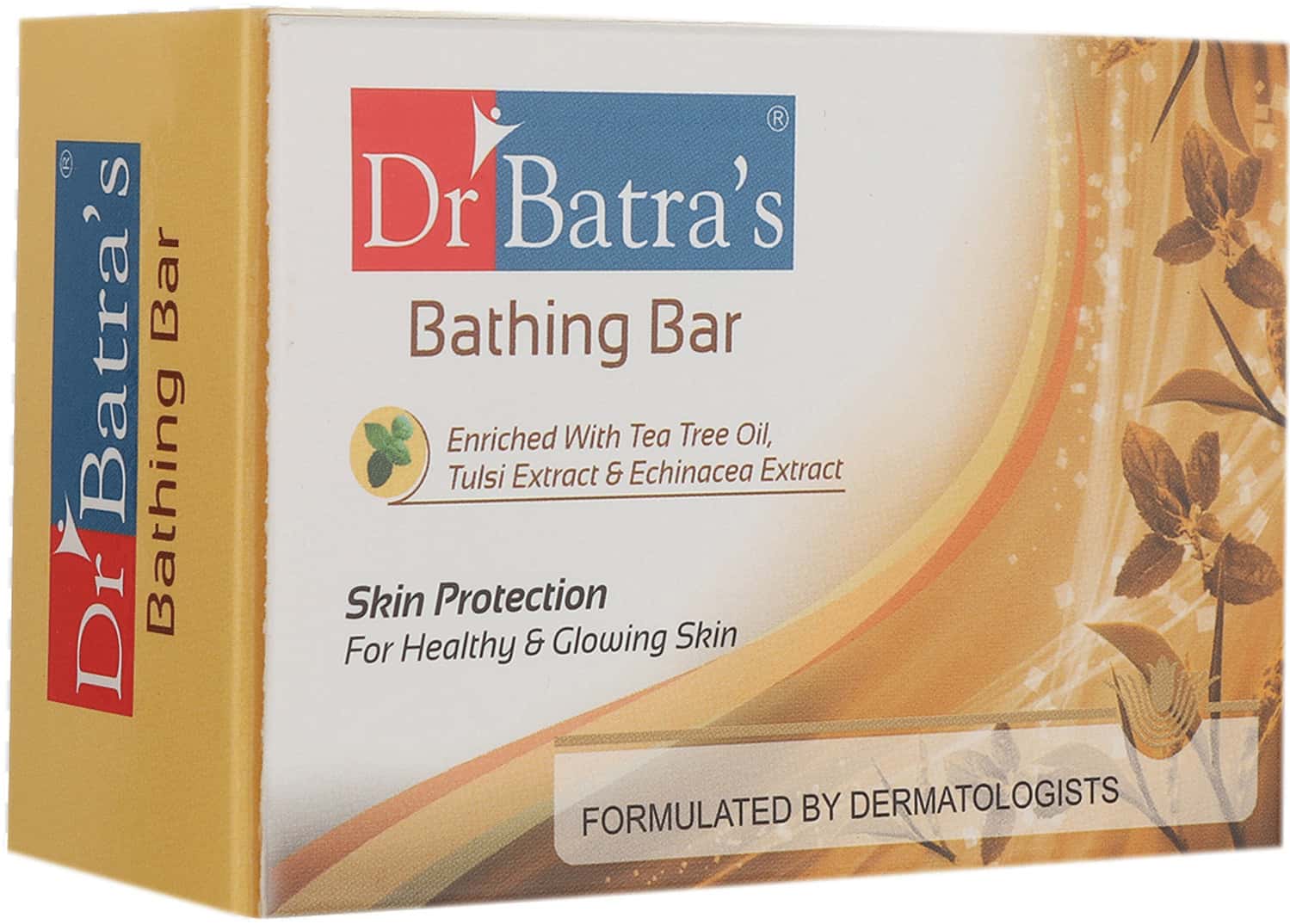 Buy DR BATRA'S BATHING SOAP SKIN PROTECTION WITH TEA TREE OIL TULSI ...