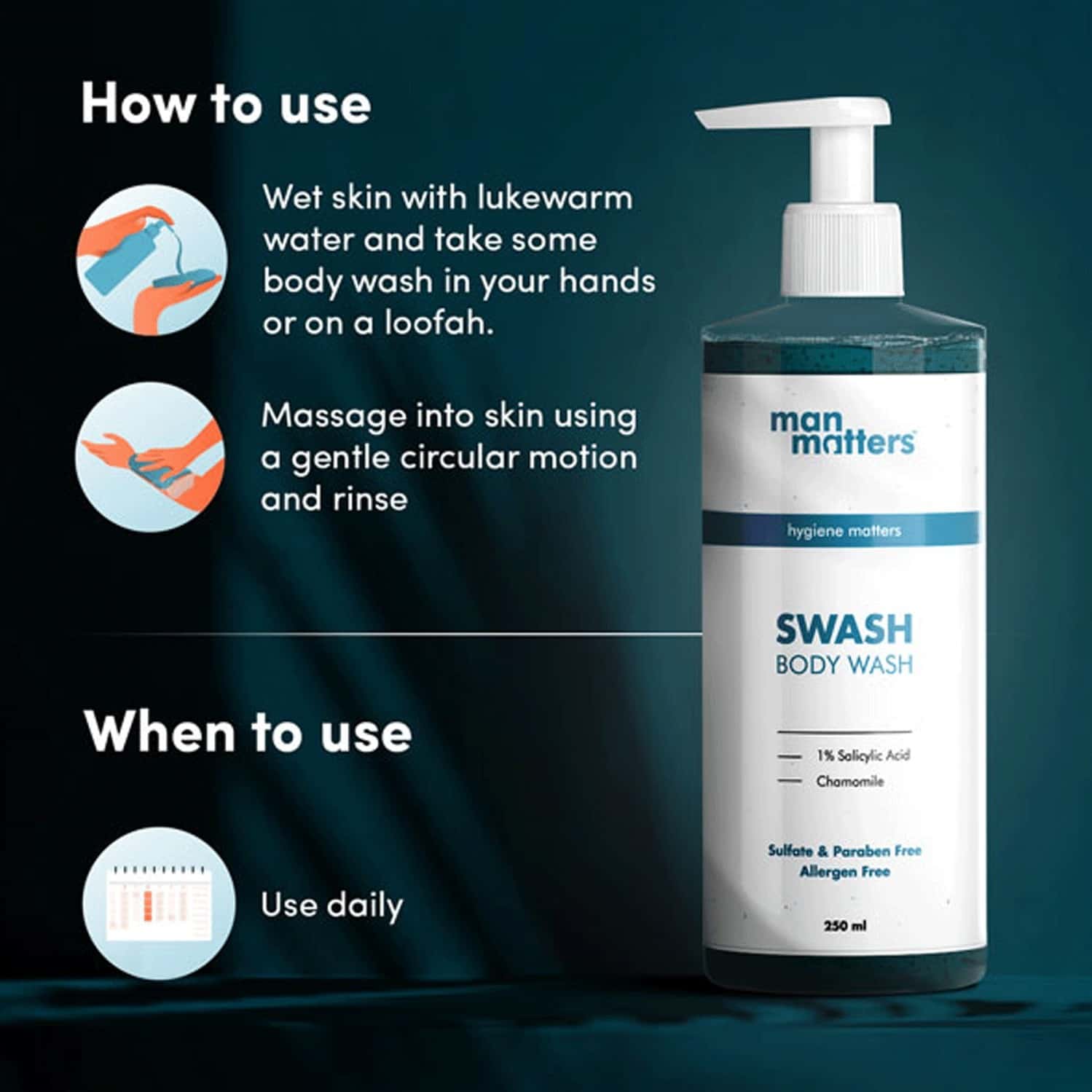 Buy MAN MATTERS SWASH BODY WASH 250 ML Online & Get Upto 60% OFF at ...