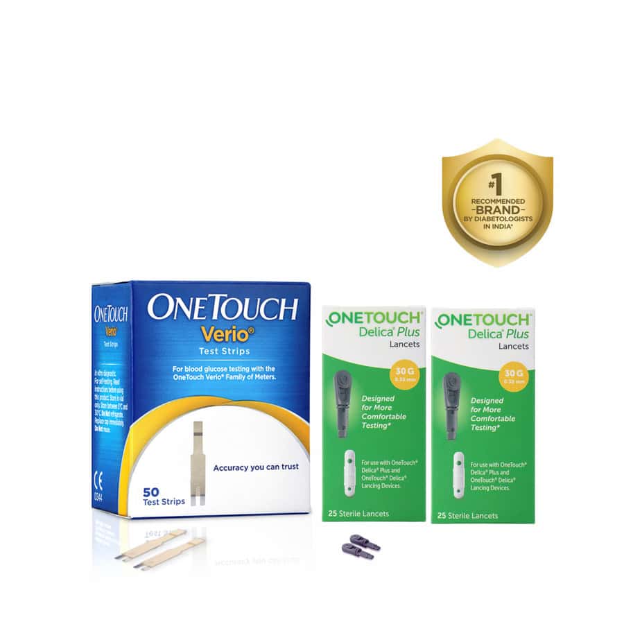 Buy ONETOUCH VERIO TEST STRIPS |2 PACKS OF 50 STRIPS EACH (TOTAL 100 ...