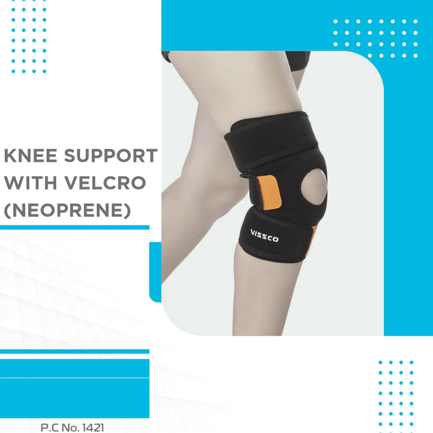 Buy VISSCO NEOPRENE KNEE CAP | IDEAL MILD SUPPORT FOR FREE KNEE ...